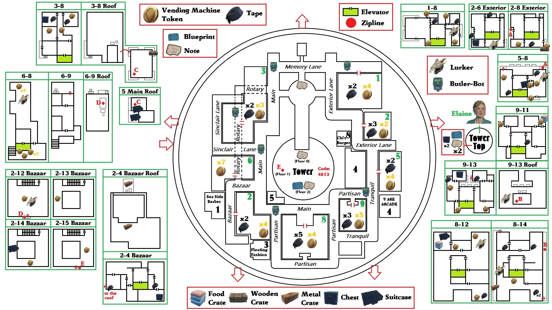 Raft Tangaroa Walkthrough Guide: Code, Puzzle, Map, Notes, Blueprints ...