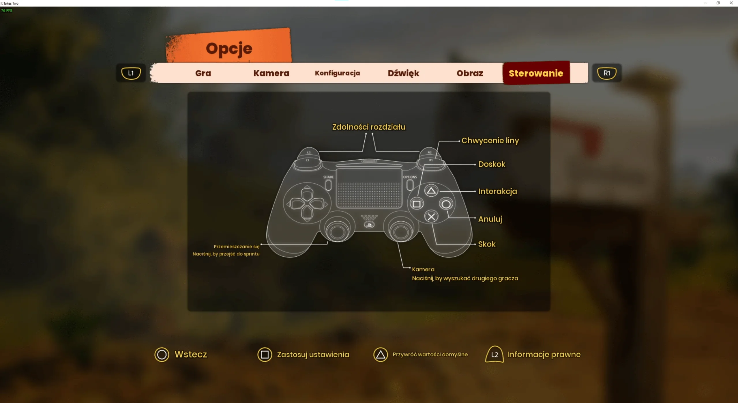It Takes Two Enable PS4 Controller Prompts on PC