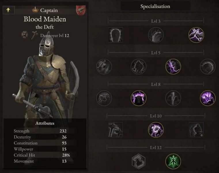 Wartales Best Companion Builds